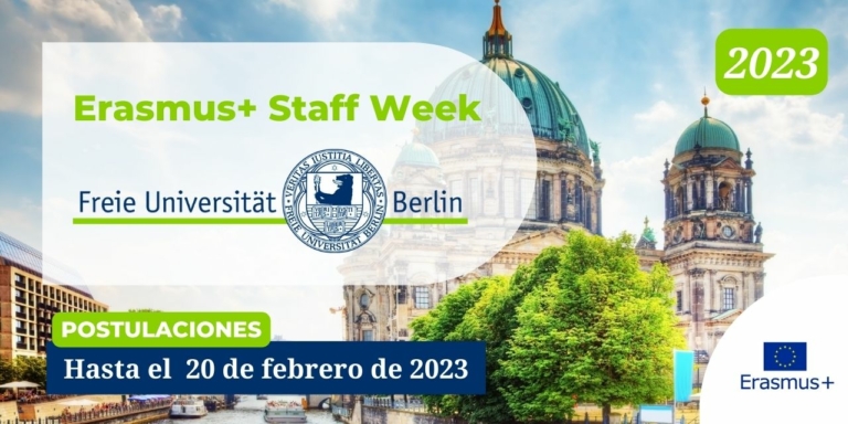 BECAS ERASMUS FUB staff week 2023 - Portal de Internacionalización | PUCP